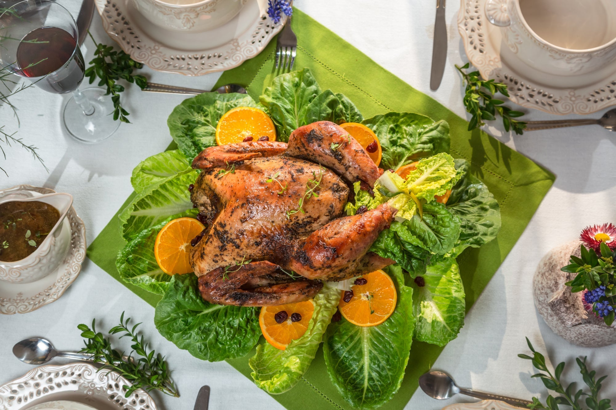 Herb-Roasted Turkey with Citrus Gravy – The Spice Guy