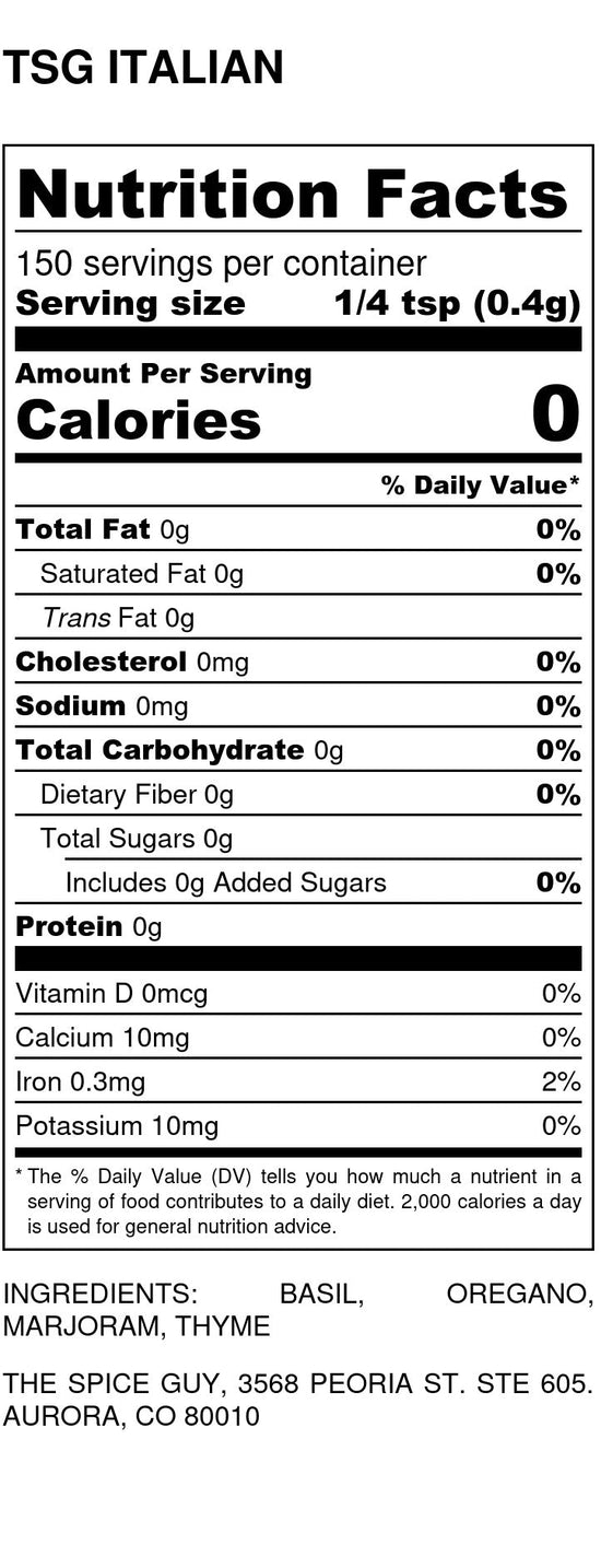 Italian Seasoning – The Spice Guy